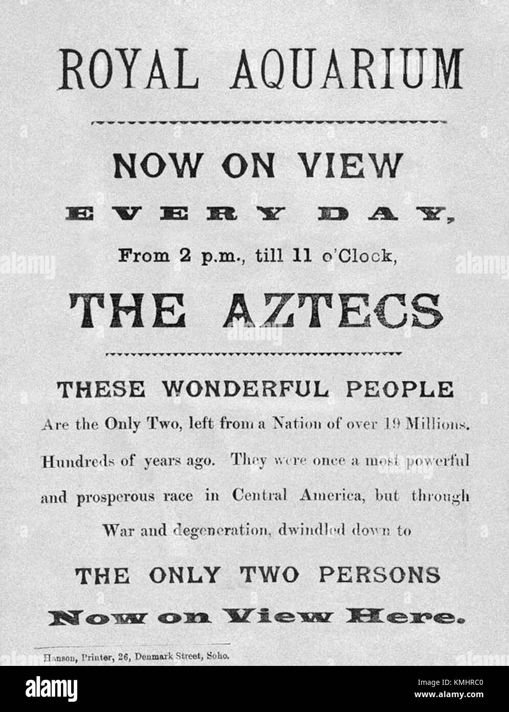 This poster depicts a visual representation of the Aztec civilization ...