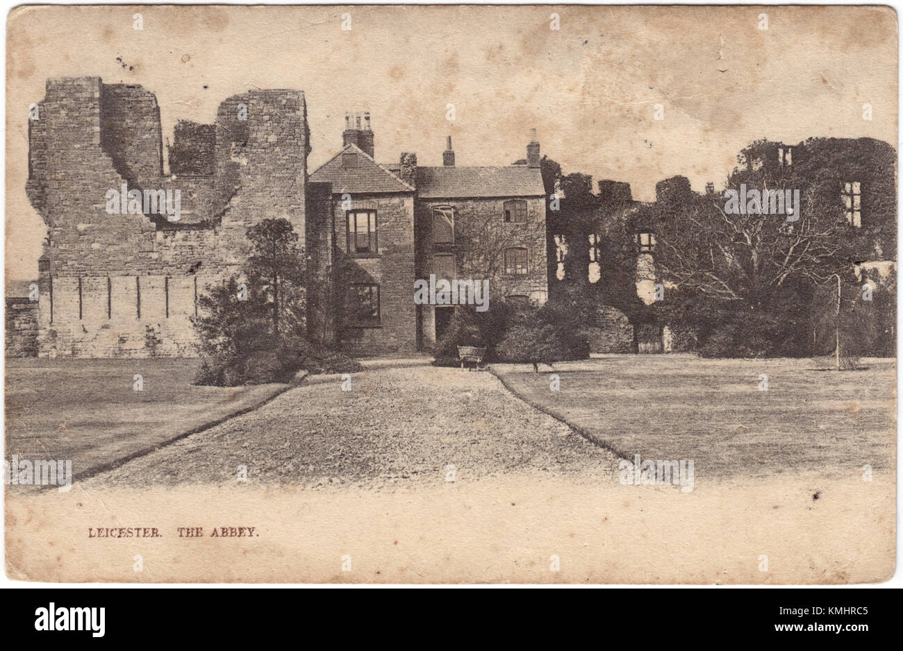 Cavendish House and its surrounding ruins, photographed around 1906 ...