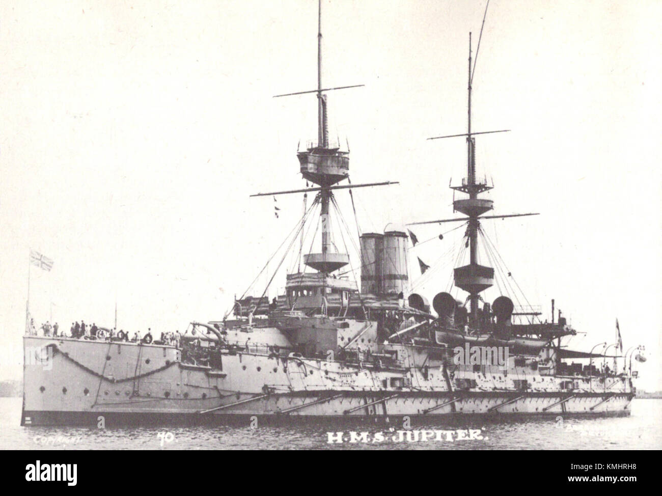 HMS Jupiter (1895 Stock Photo - Alamy