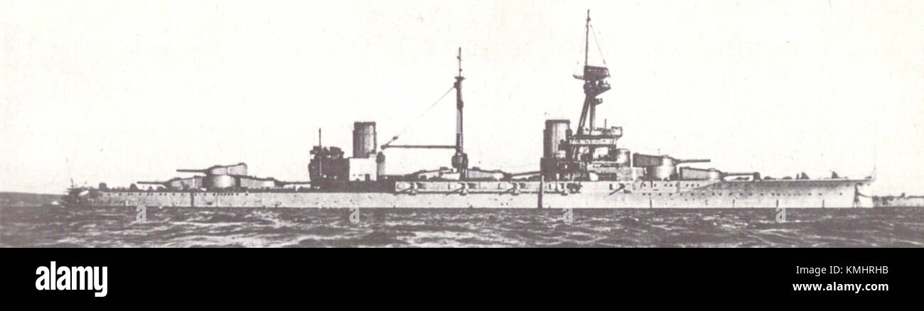 HMS Agincourt (1913 Stock Photo - Alamy