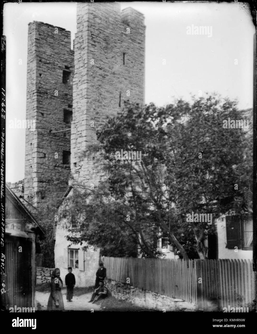 Visby ringmur, the medieval city wall of Visby on Gotland, Sweden, encircles the old town and ...