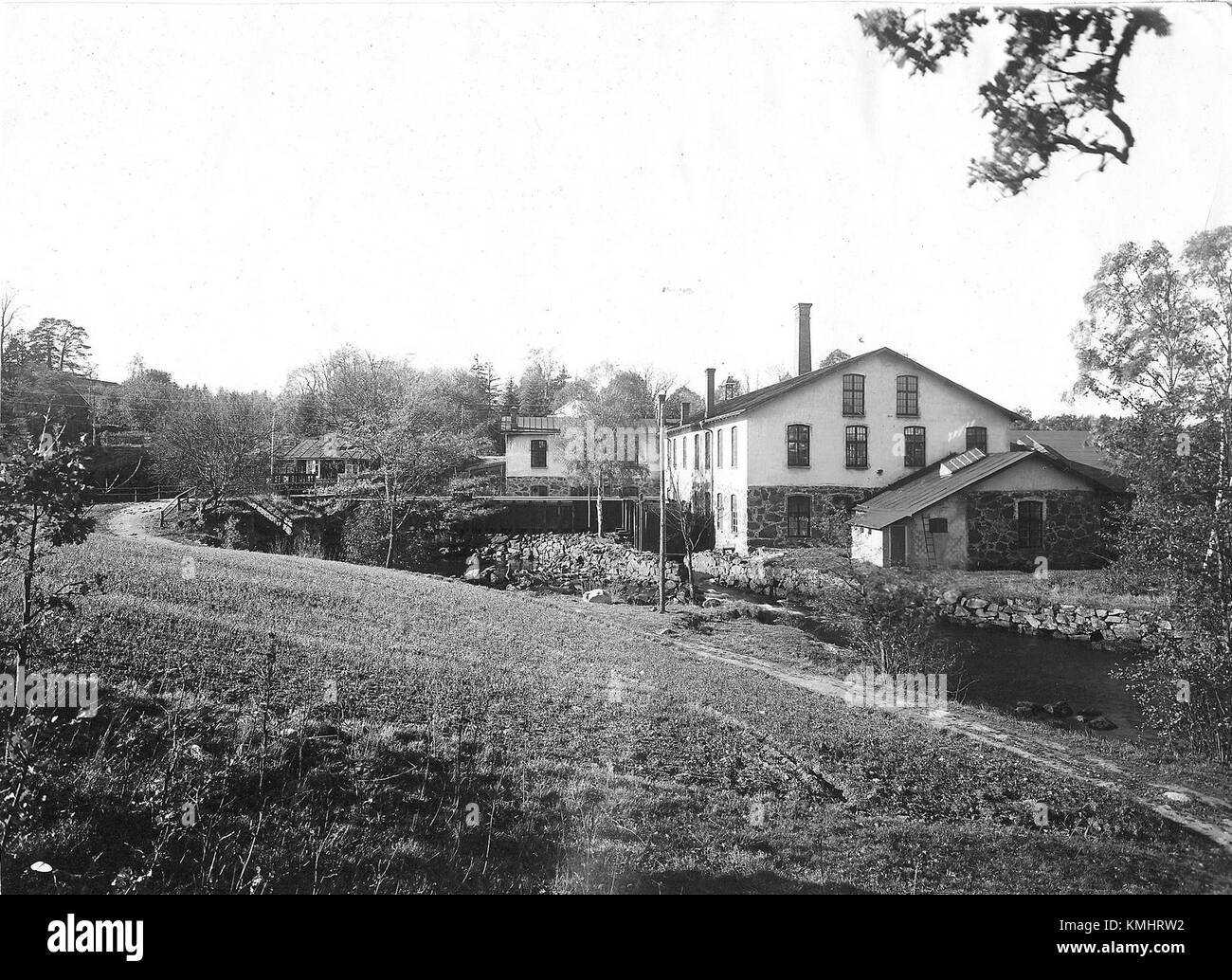 This photograph depicts the Stensholms factory in 1925, showcasing the ...