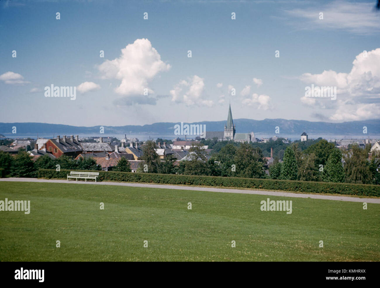 A photograph of Trondheim, a city in Norway, showcasing its ...