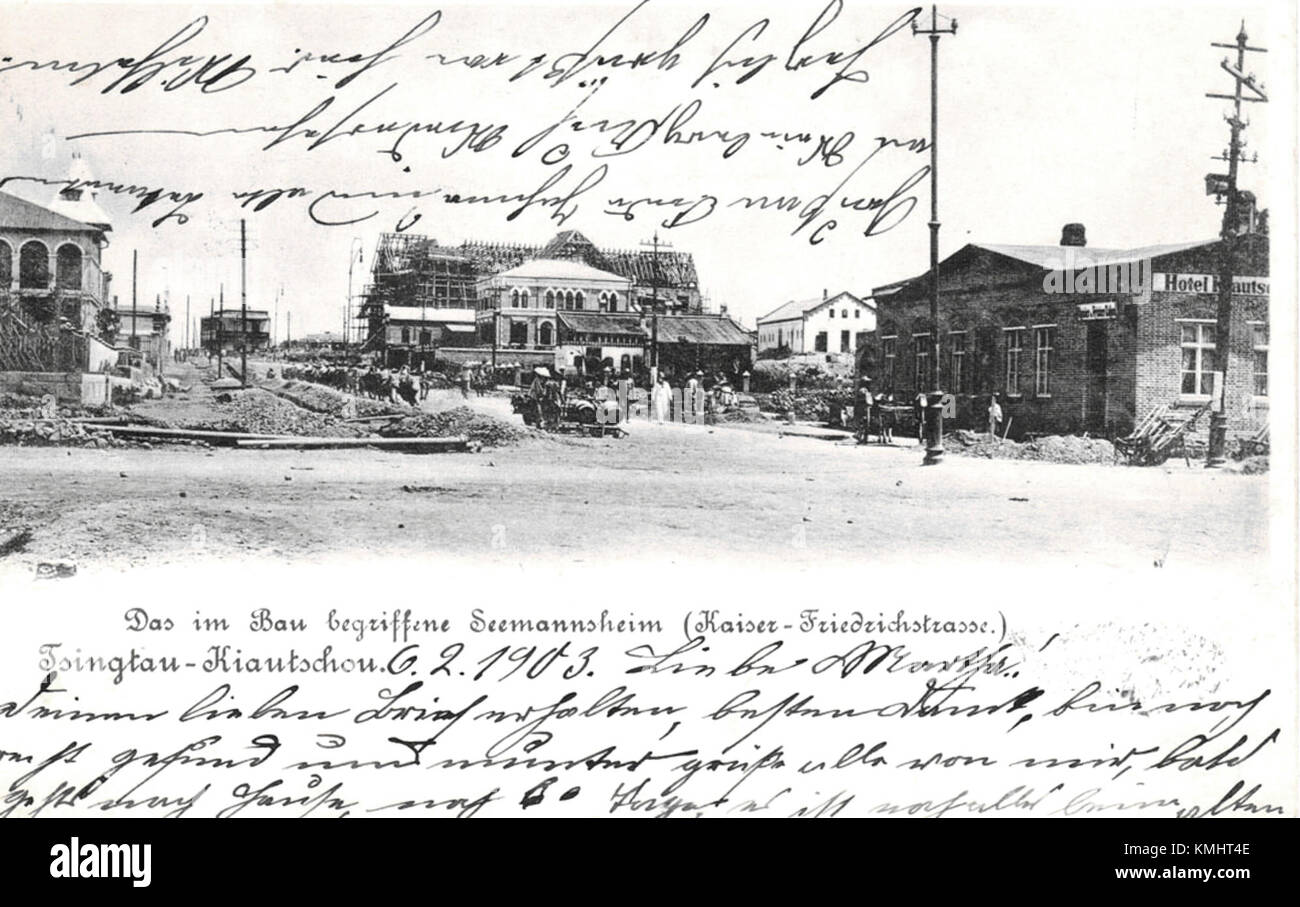 Tsingtau, now known as Qingdao, was a German colonial port in China ...