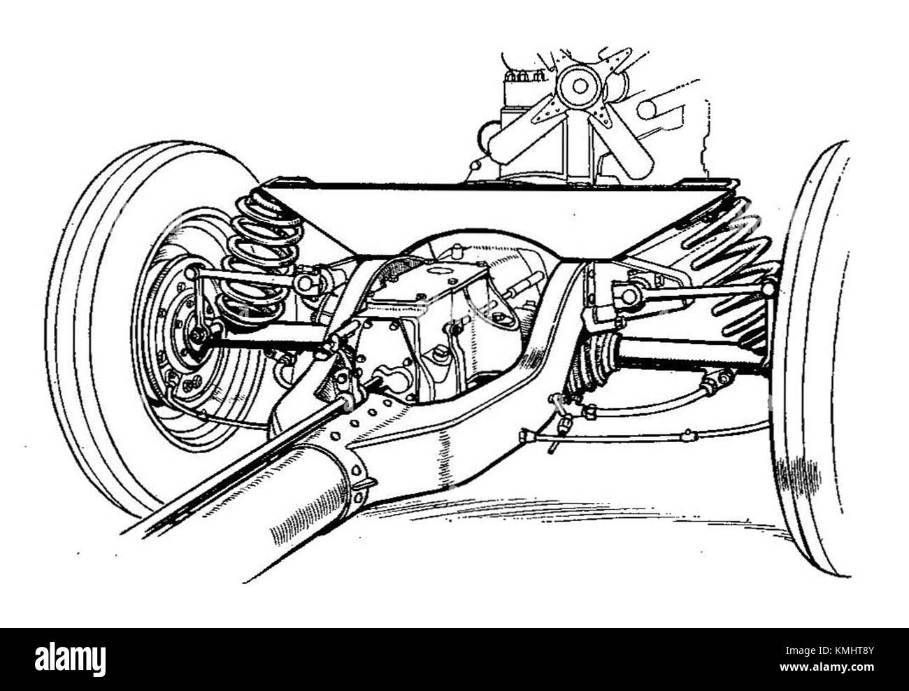 The Mercedes 130H rear axle, detailed in the 1935 edition of the ...