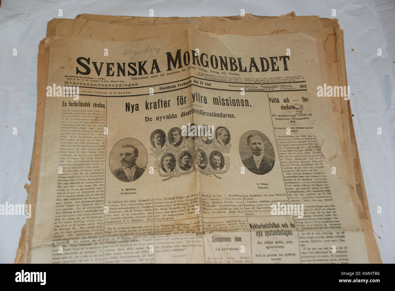 Svenska Morgontidning was a prominent Swedish newspaper in 1913 ...