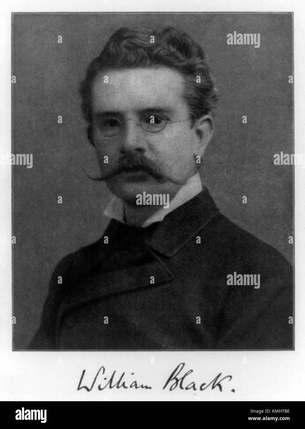 This photograph is a portrait of William Black, a figure of historical or cultural significance ...