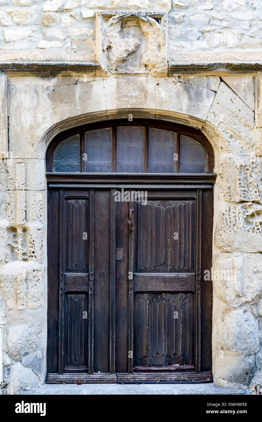 France. Vaucluse (84). Vaison La Romaine. The medieval city. Frame of a ...