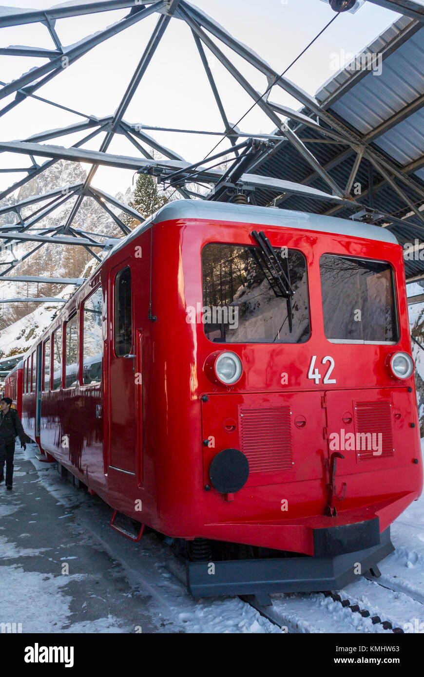 Chamonix-Mont Blanc, France, French Alps, Historic Train, Front in ...