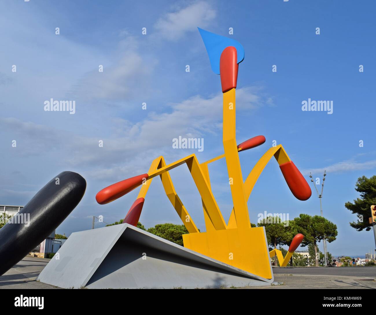 The Mistos great sculpture in Barcelona Stock Photo - Alamy