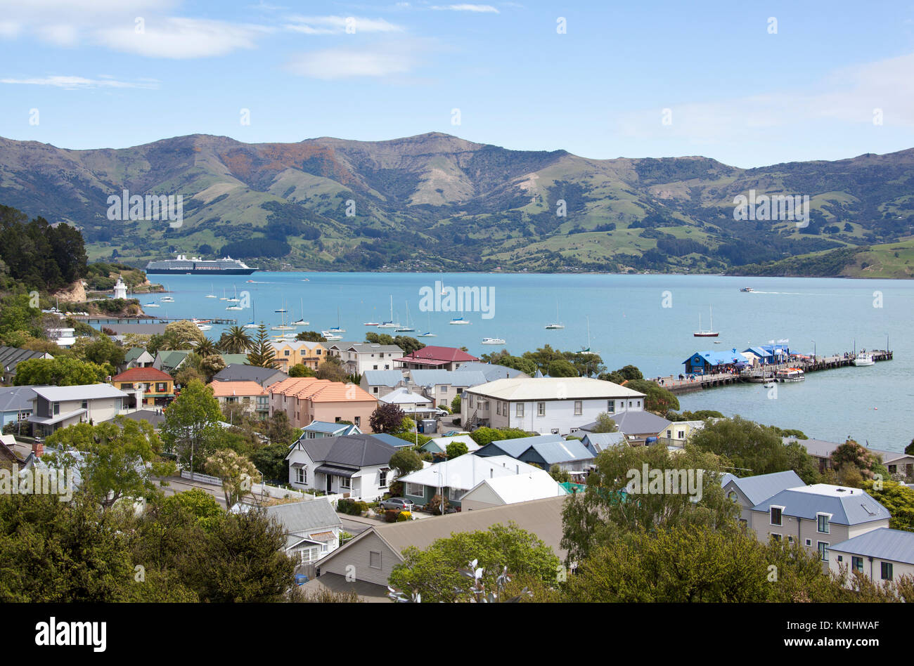 Akaroa french building new zealand hi-res stock photography and images ...