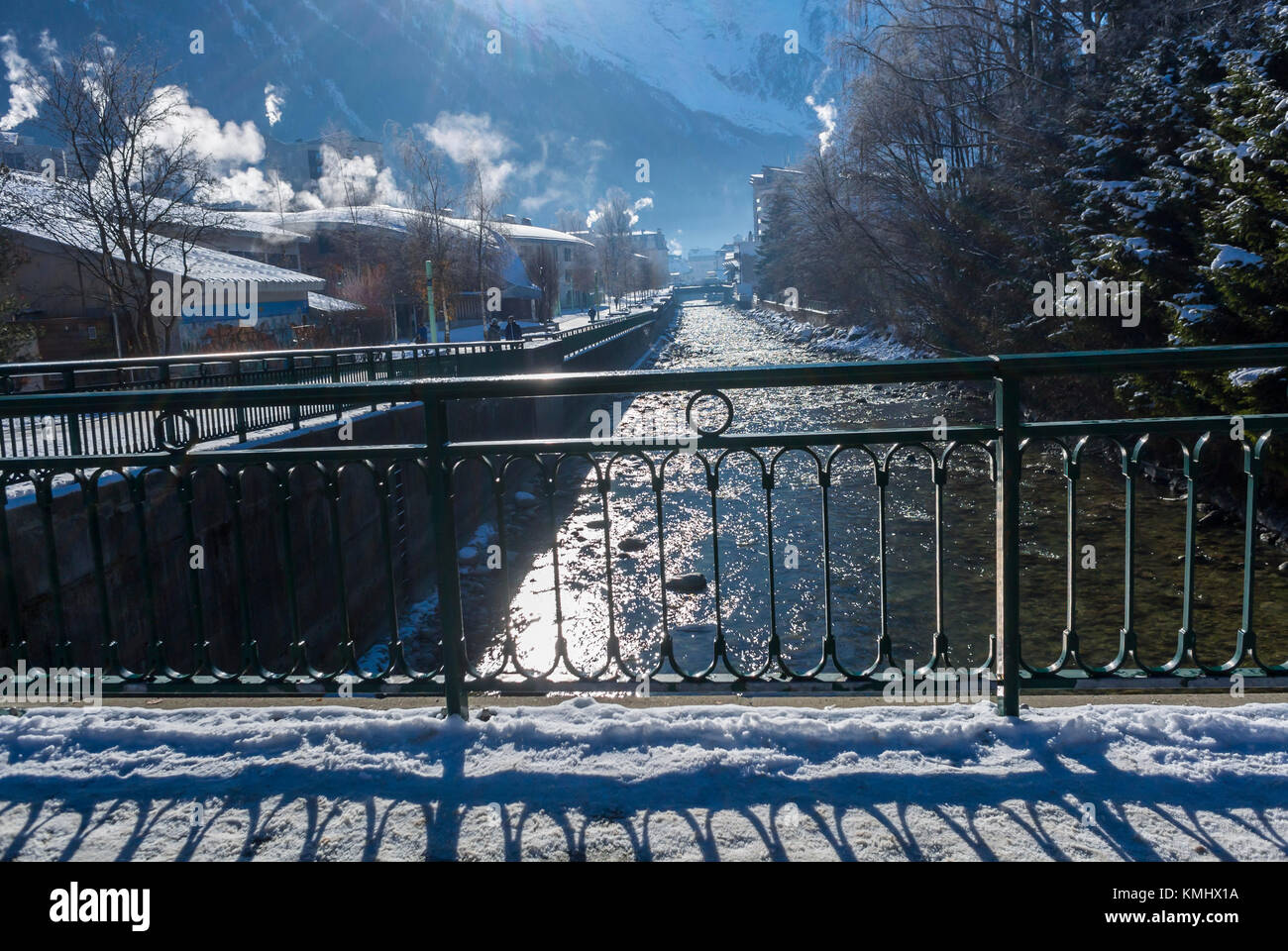 Chamonix-Mont Blanc, France, French Alps, Scenic View, Arveyron River ...