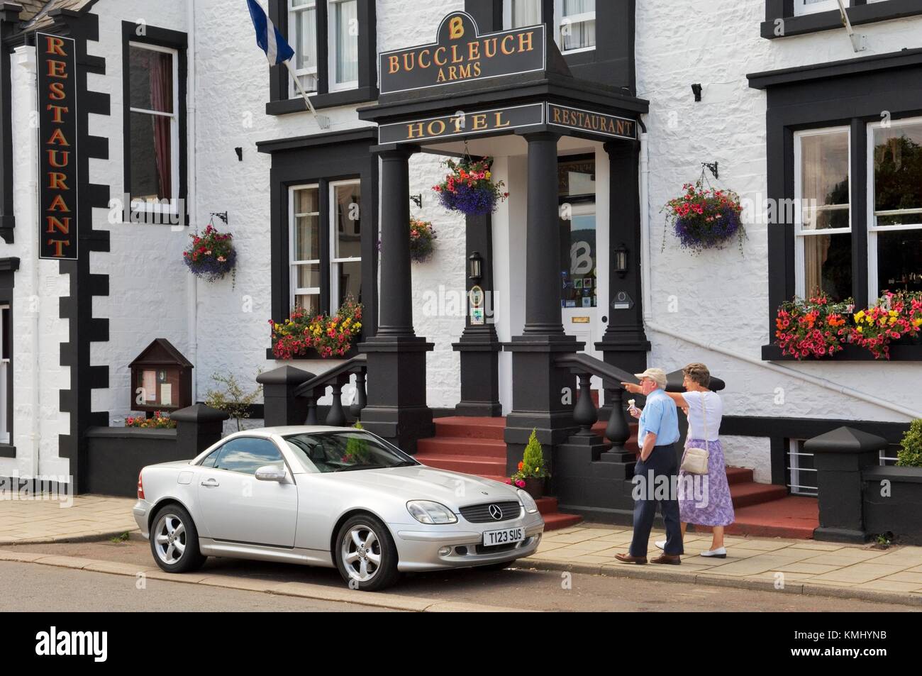 The Victorian period Buccleuch Arms Hotel in the Scottish borders spa ...