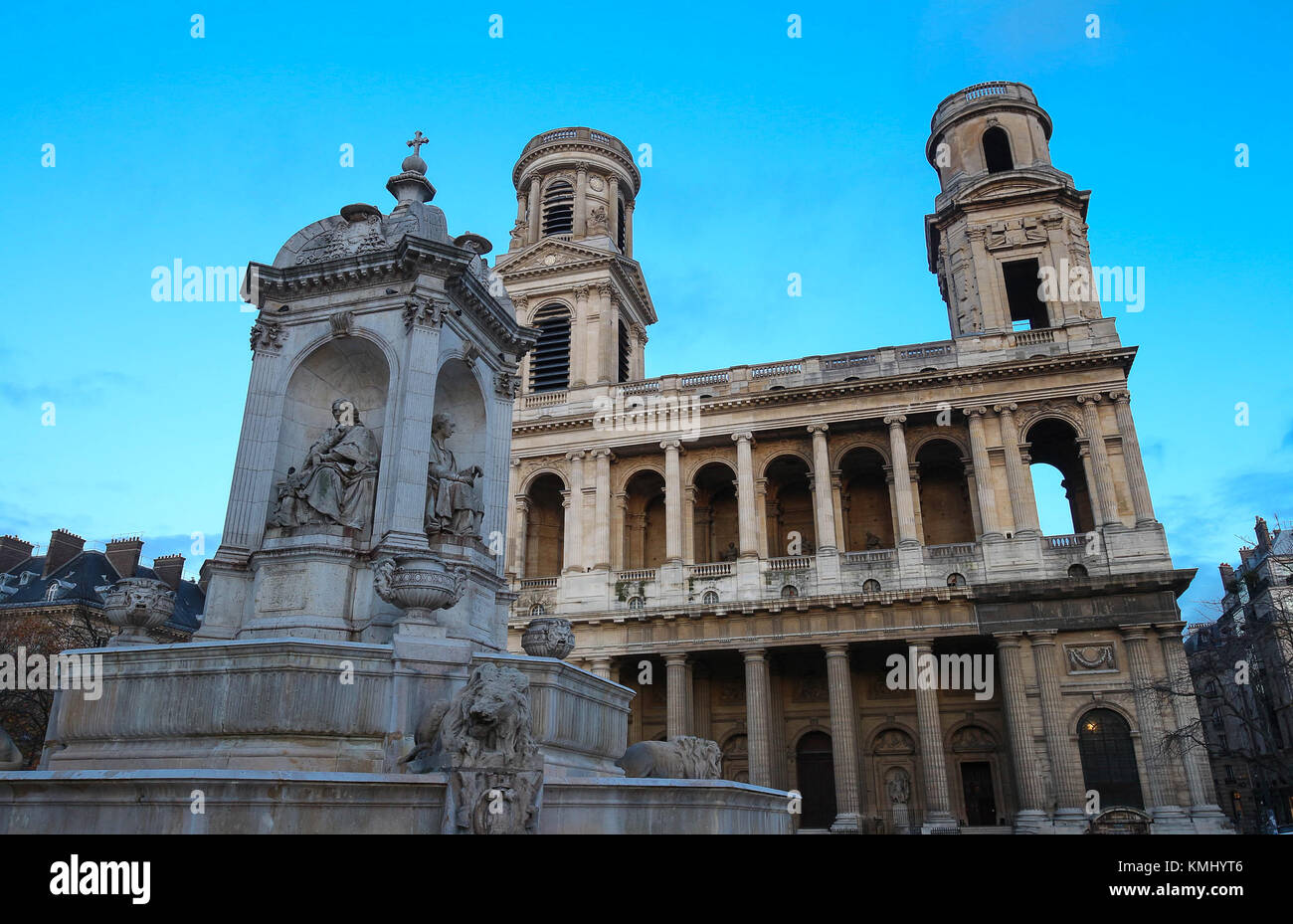 Saint sulpice church statue hi-res stock photography and images - Alamy
