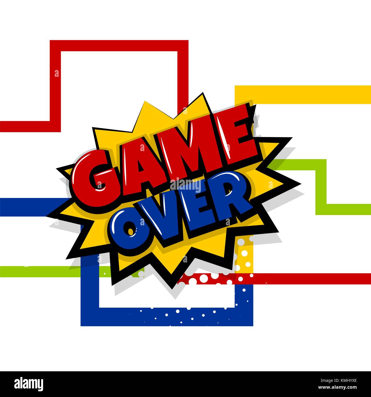 Game over Stock Vector Images - Alamy