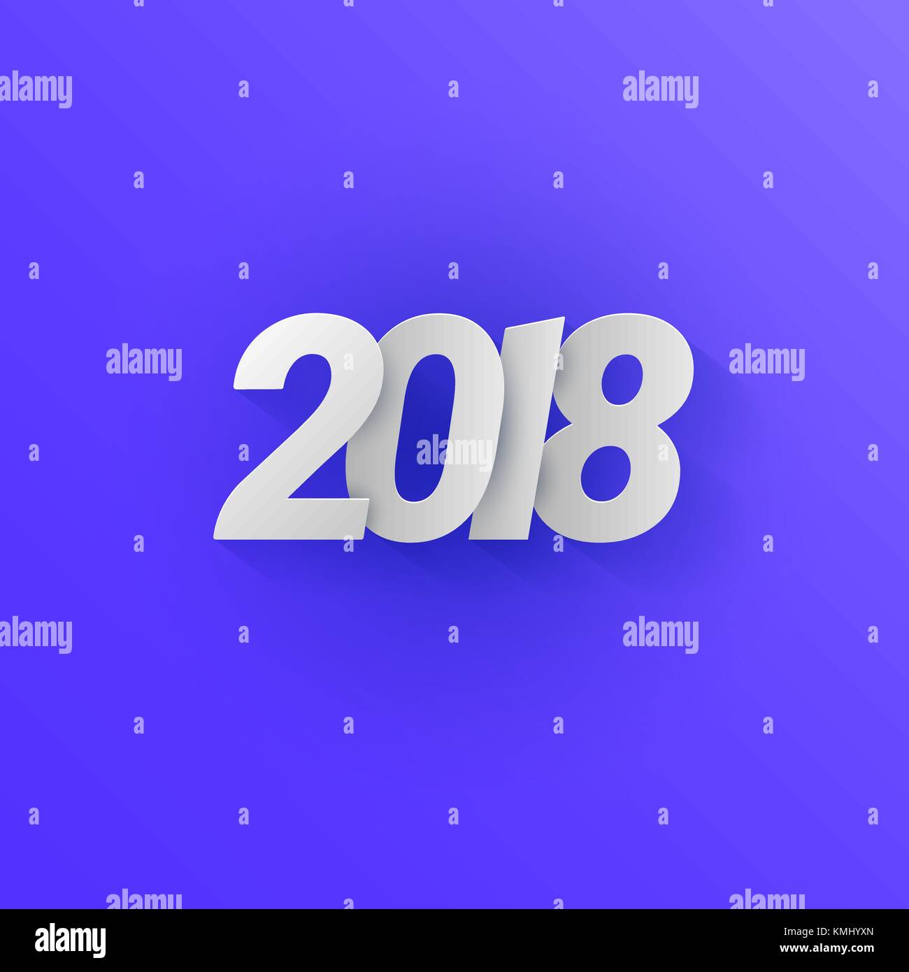 2018 text new year vector Stock Vector Image & Art - Alamy