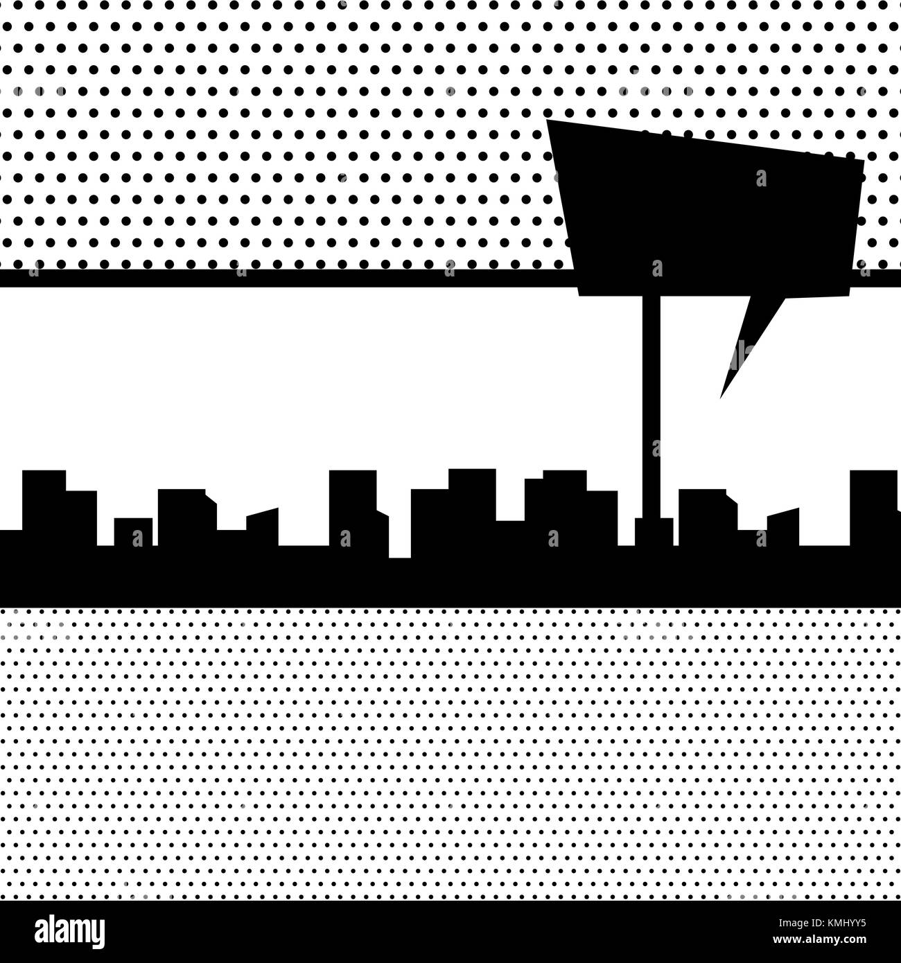 Comic book pop art monochrome mock up Stock Vector Image & Art - Alamy