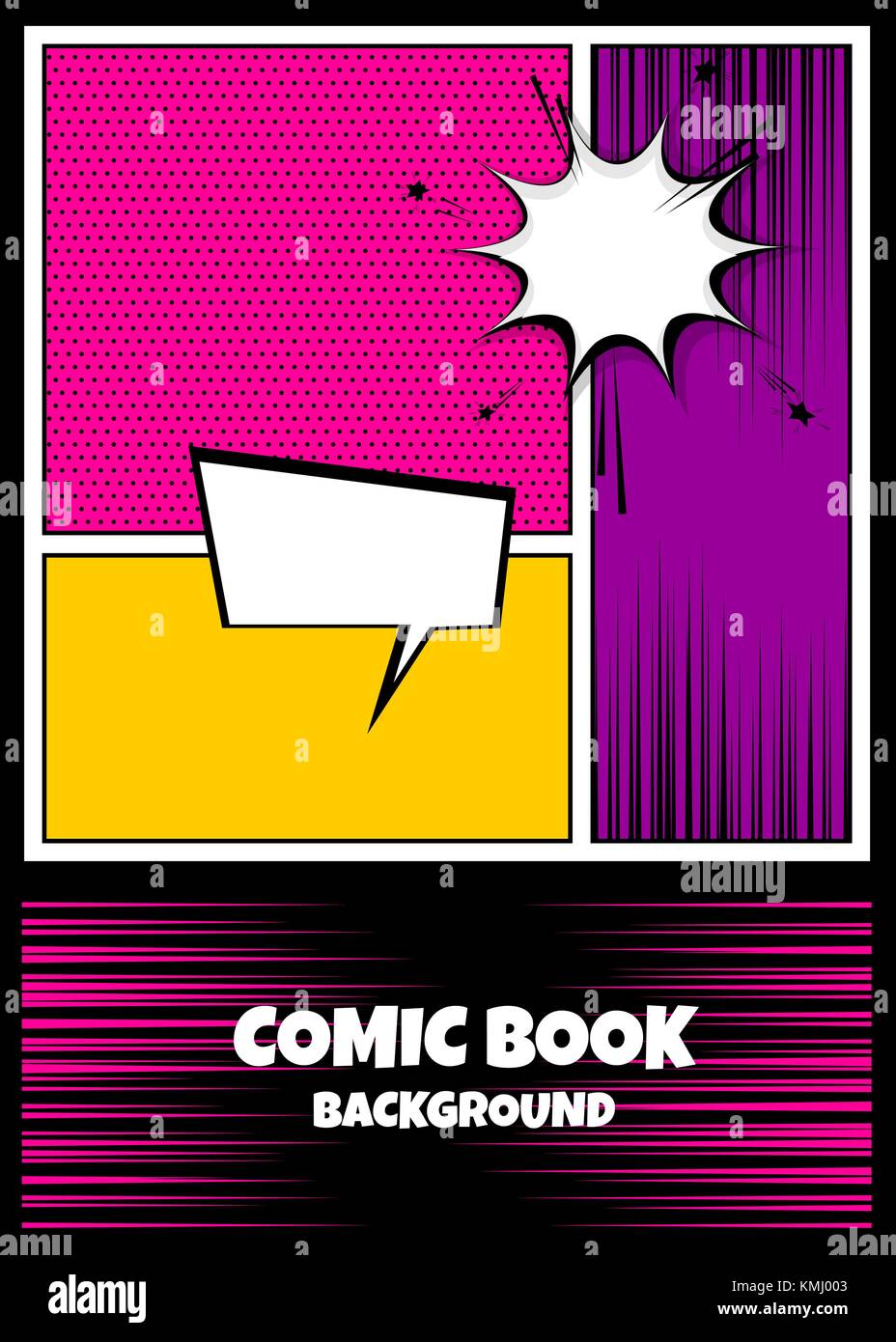 Color comics book cover vertical backdrop Stock Vector Image & Art - Alamy
