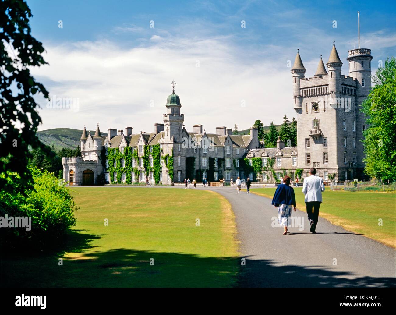 Balmoral Castle. British royal family palace home near Braemar, Deeside ...