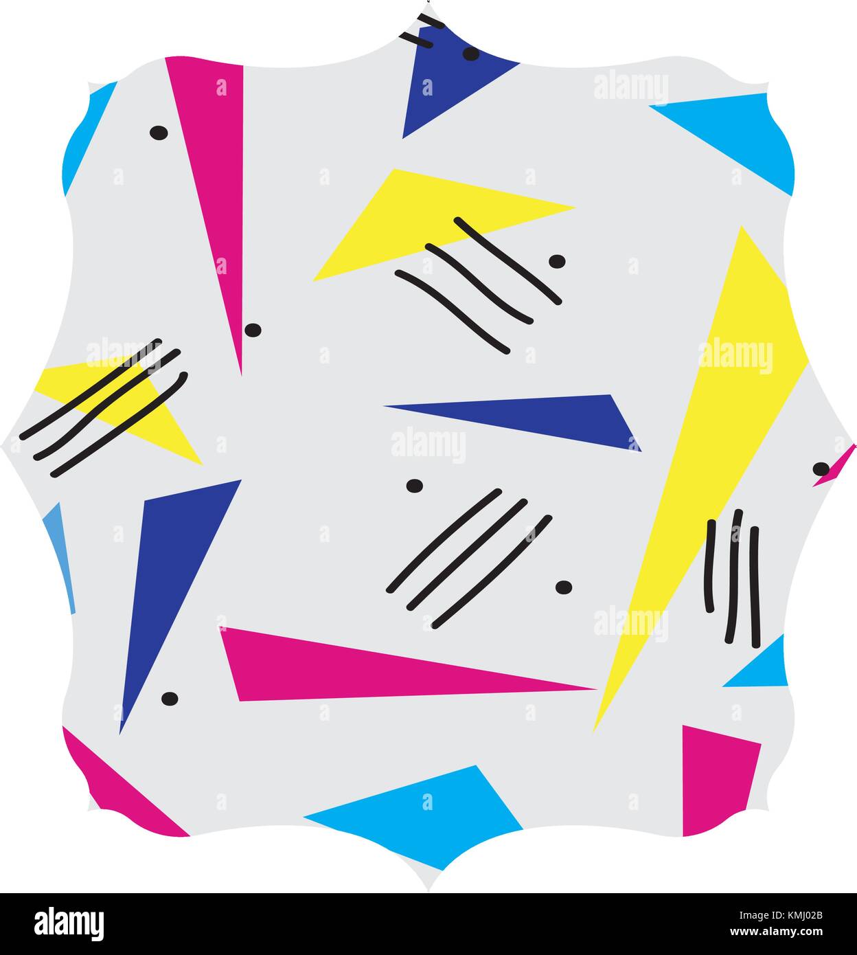 square with memphis abstract design background Stock Vector Image & Art ...