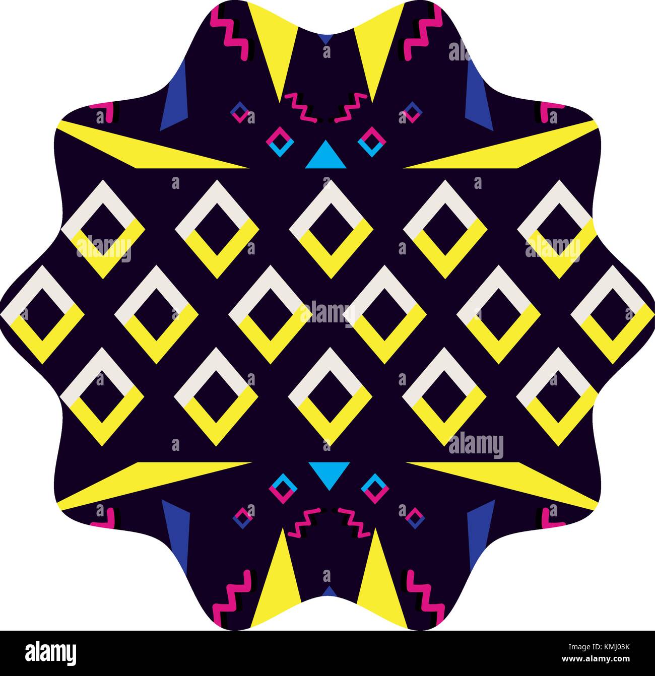 star with abstract memphis style background Stock Vector Image & Art ...