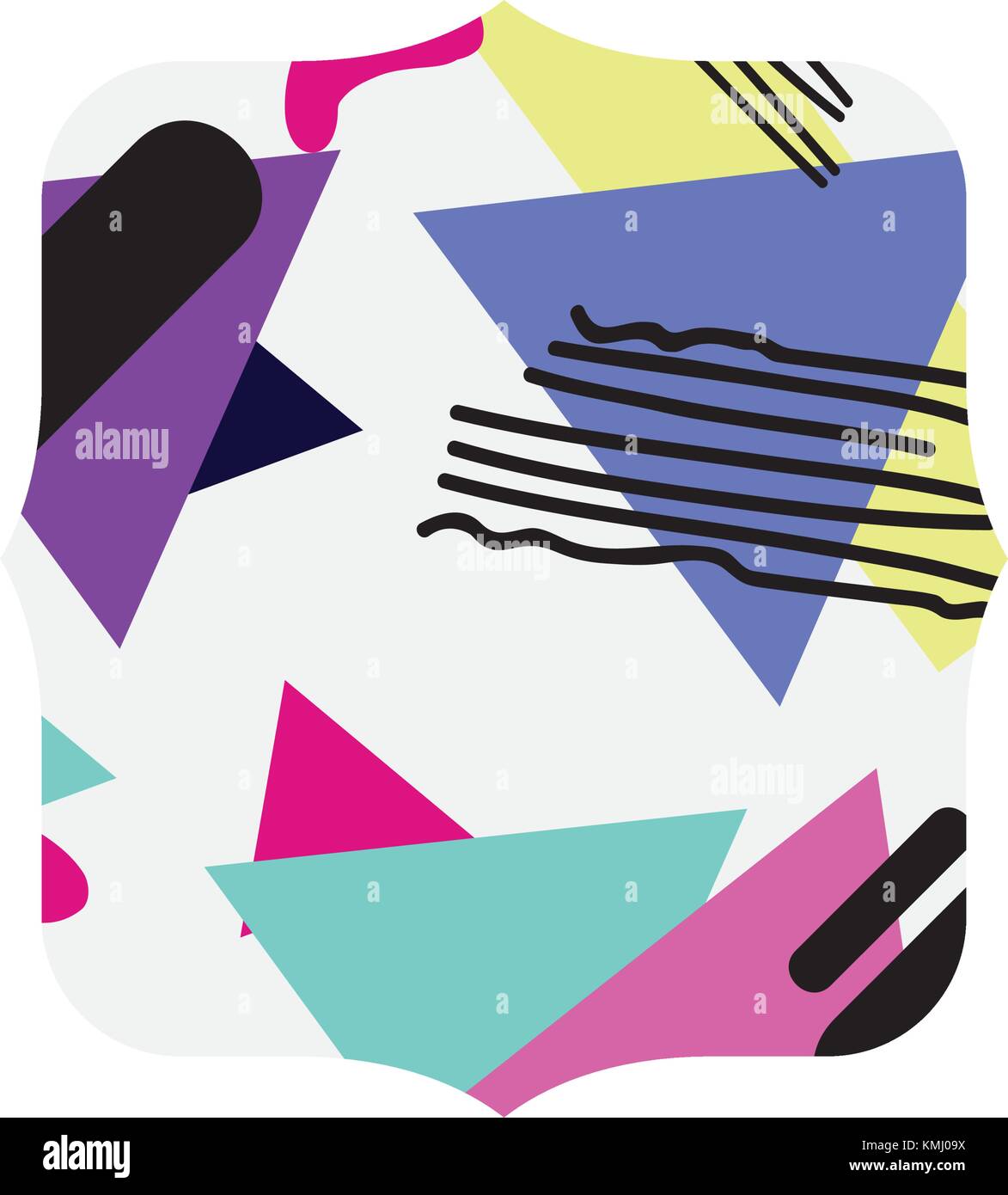 quadrate with geometric figure stye background Stock Vector Image & Art ...