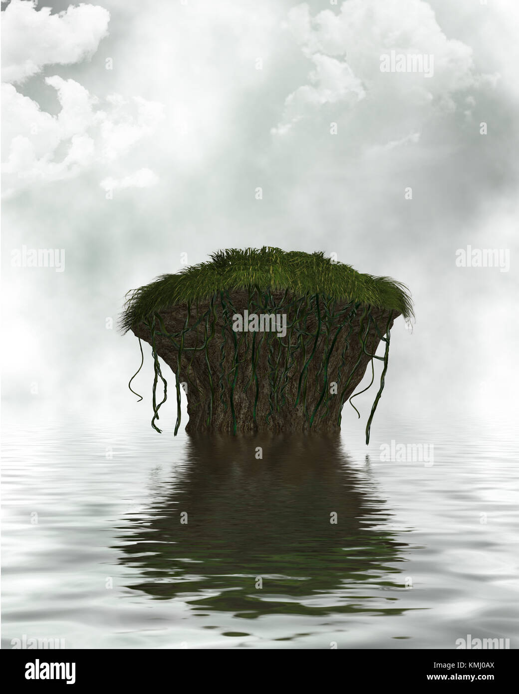 Cliff In Water Background Stock Photo - Alamy