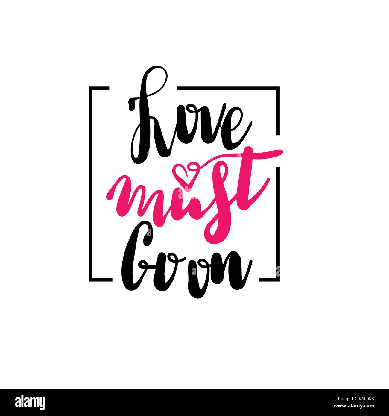 Valentines Day calligraphy lettering Stock Vector Image & Art - Alamy