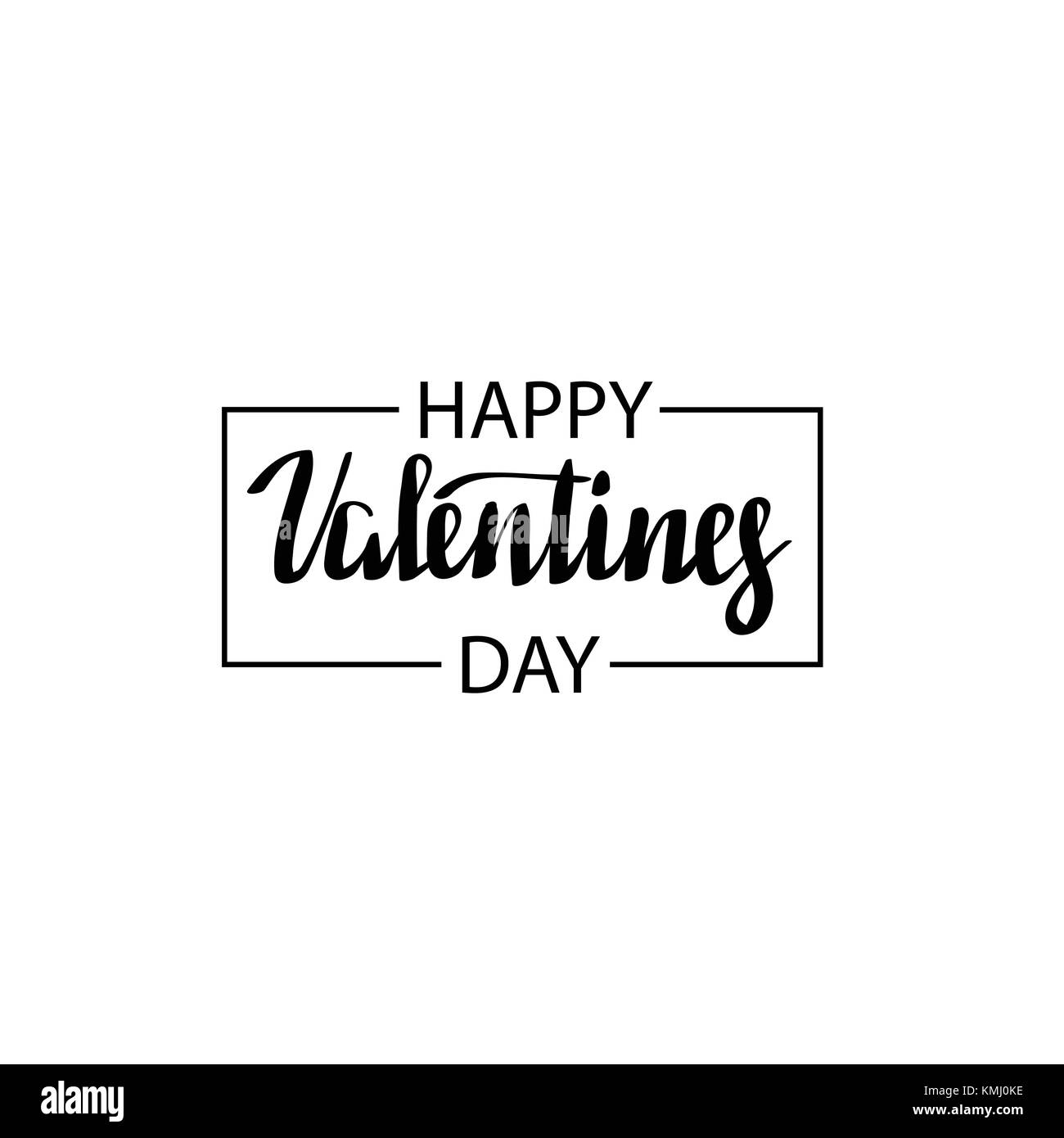 Valentines Day calligraphy lettering Stock Vector Image & Art - Alamy