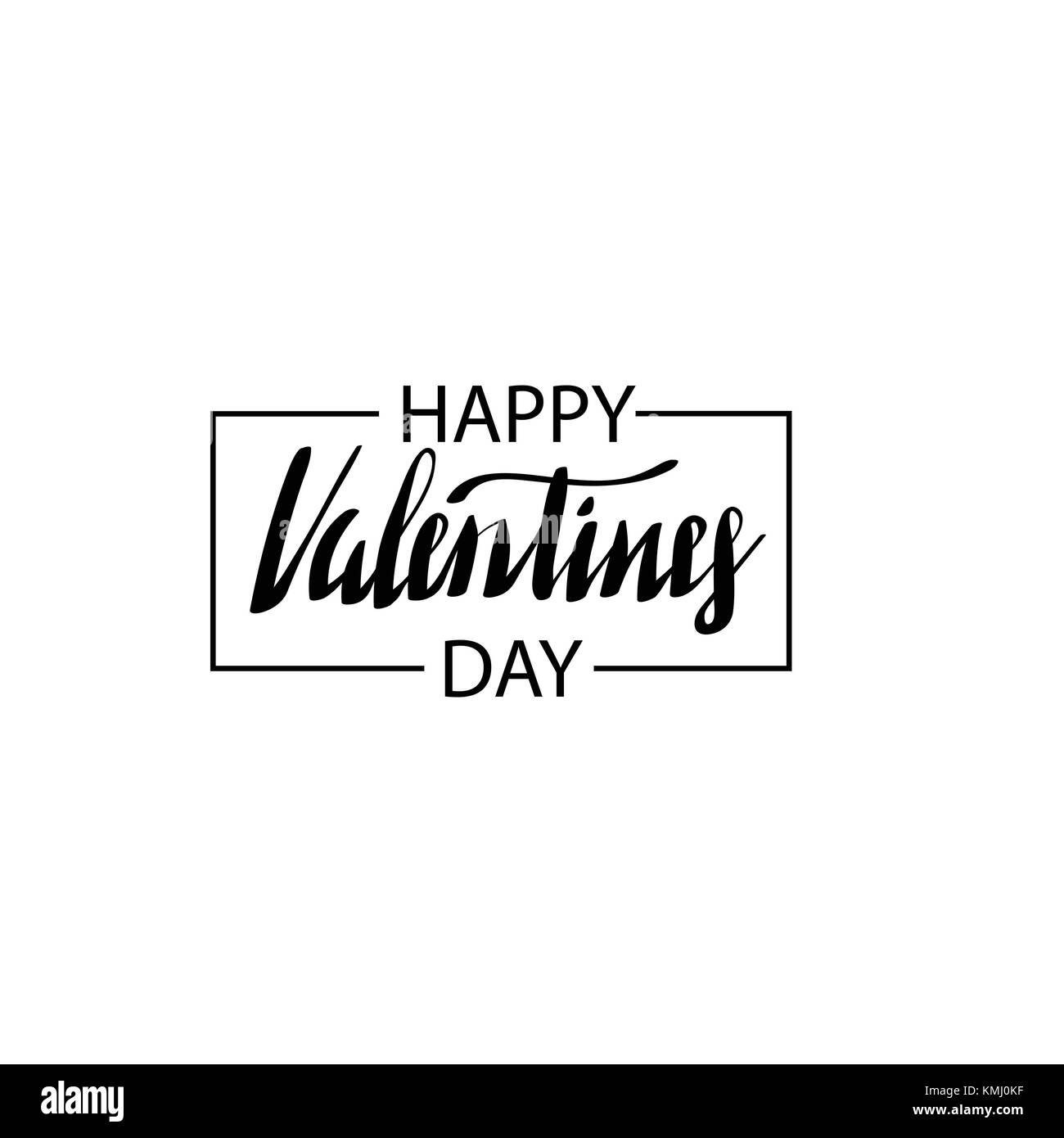 Valentines Day calligraphy lettering Stock Vector Image & Art - Alamy