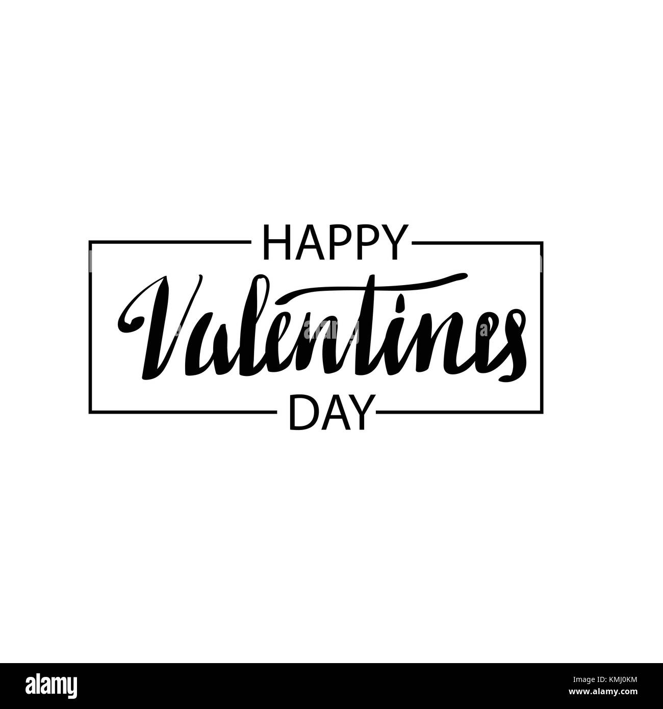 Valentines Day calligraphy lettering Stock Vector Image & Art - Alamy