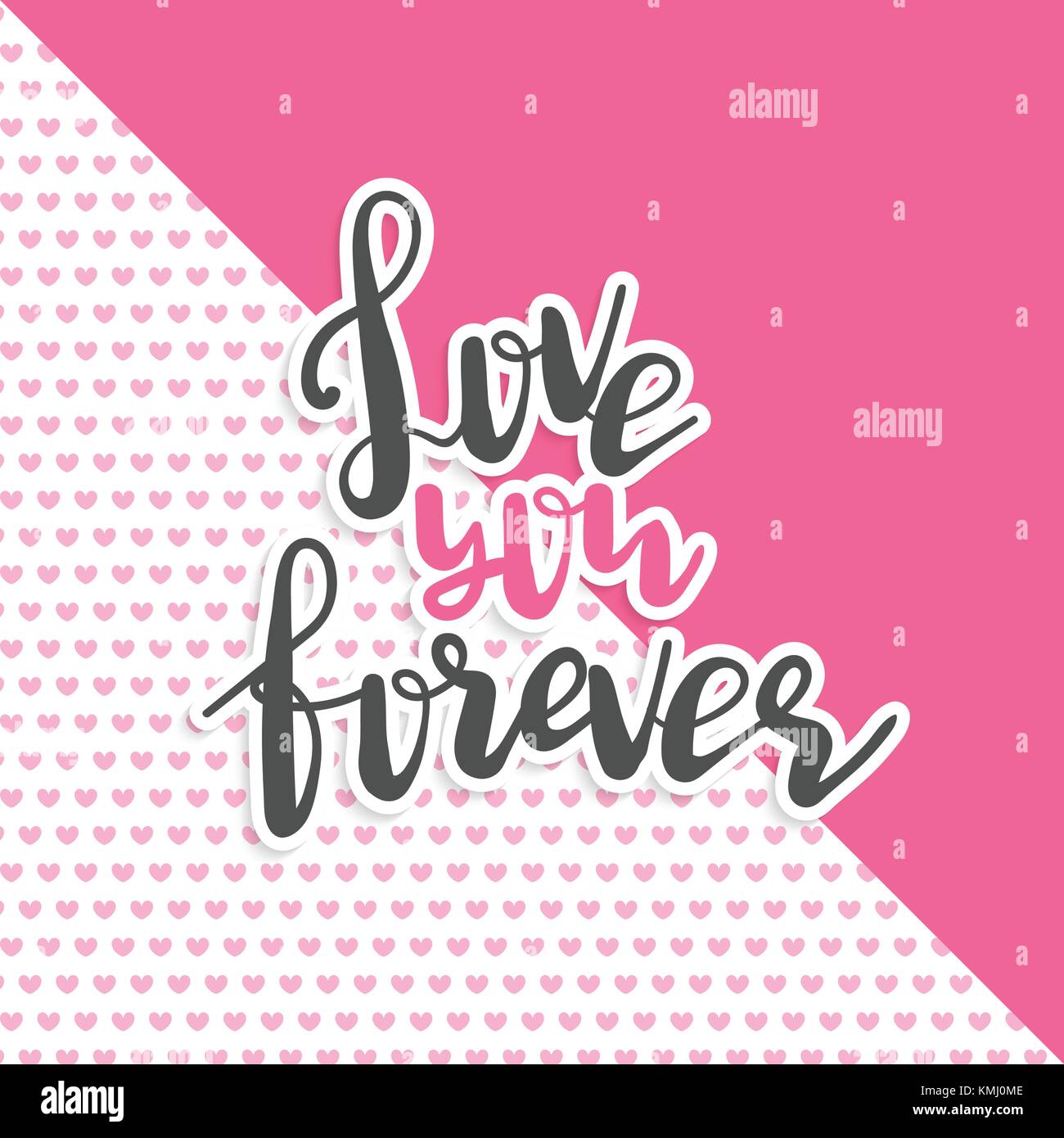 Valentines Day calligraphy lettering Stock Vector Image & Art - Alamy