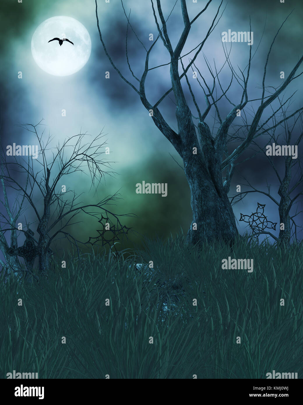 Spook haunted background Stock Photo - Alamy