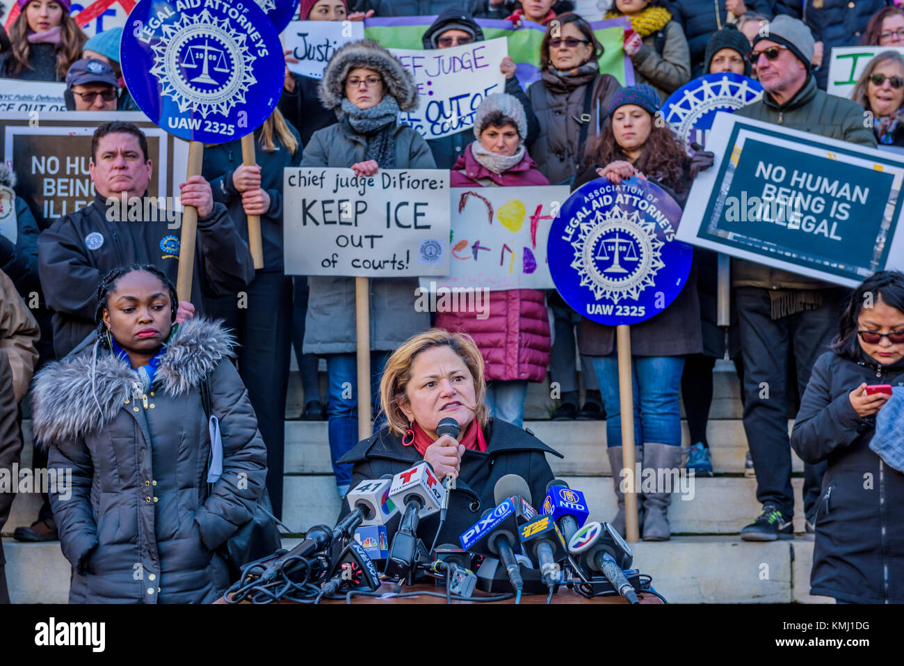 Speaker legal aid protest hi-res stock photography and images - Alamy