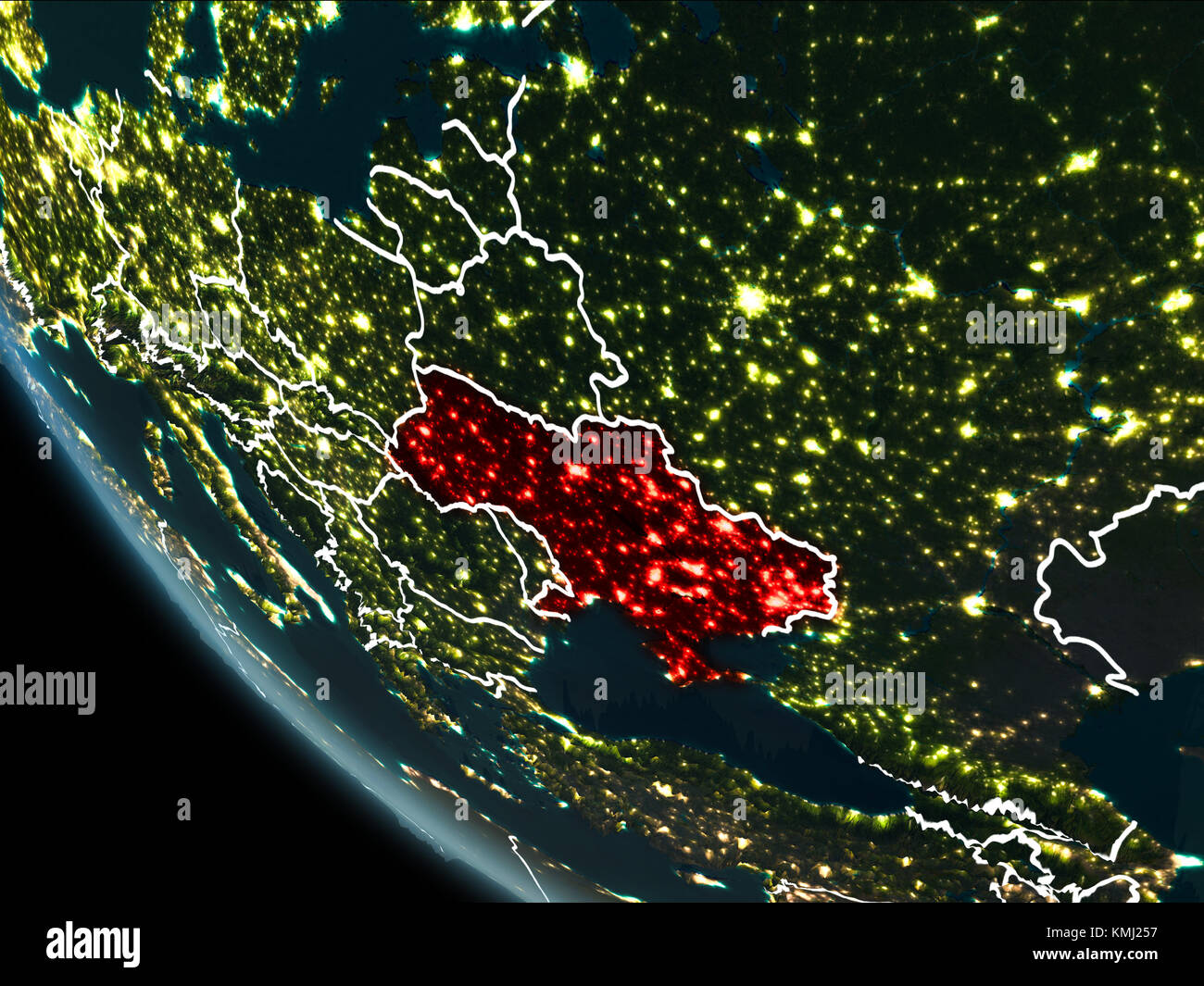 Map ukraine borders cities 3d hi-res stock photography and images - Alamy