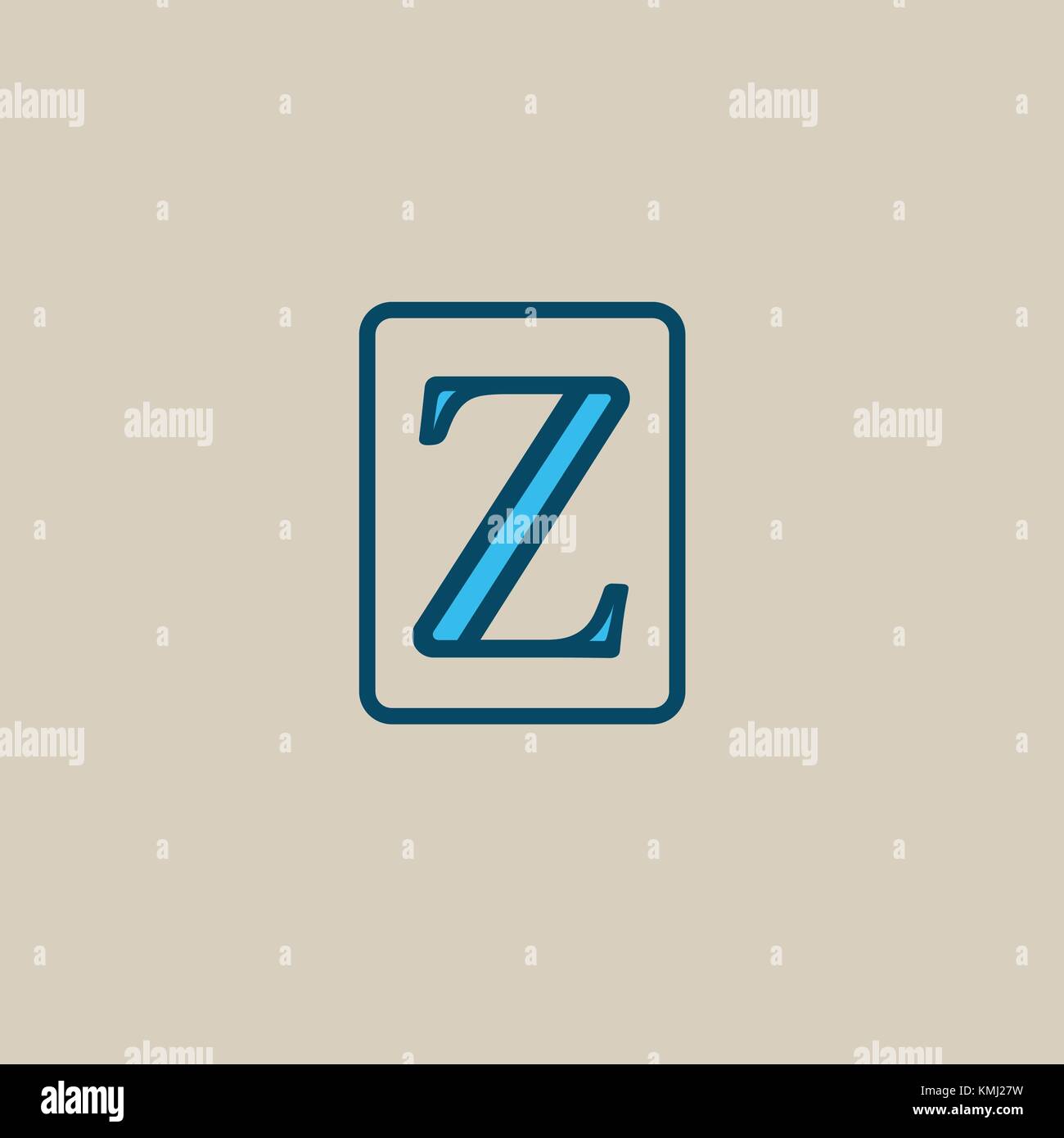 Z concept design - rectangular letter z Stock Vector Image & Art - Alamy