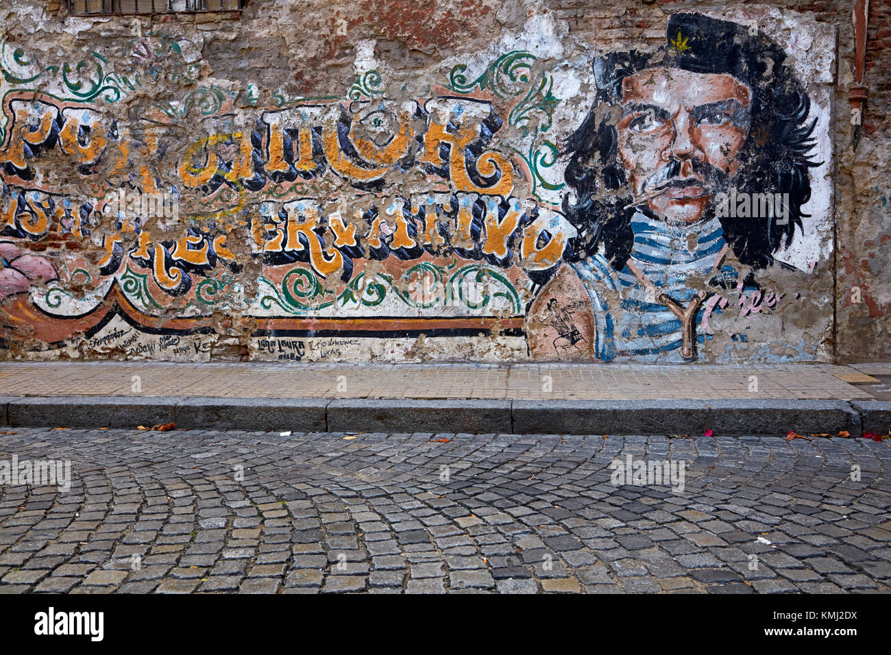 Che Guevara mural, San Telmo, Buenos Aires, Argentina, South America ...