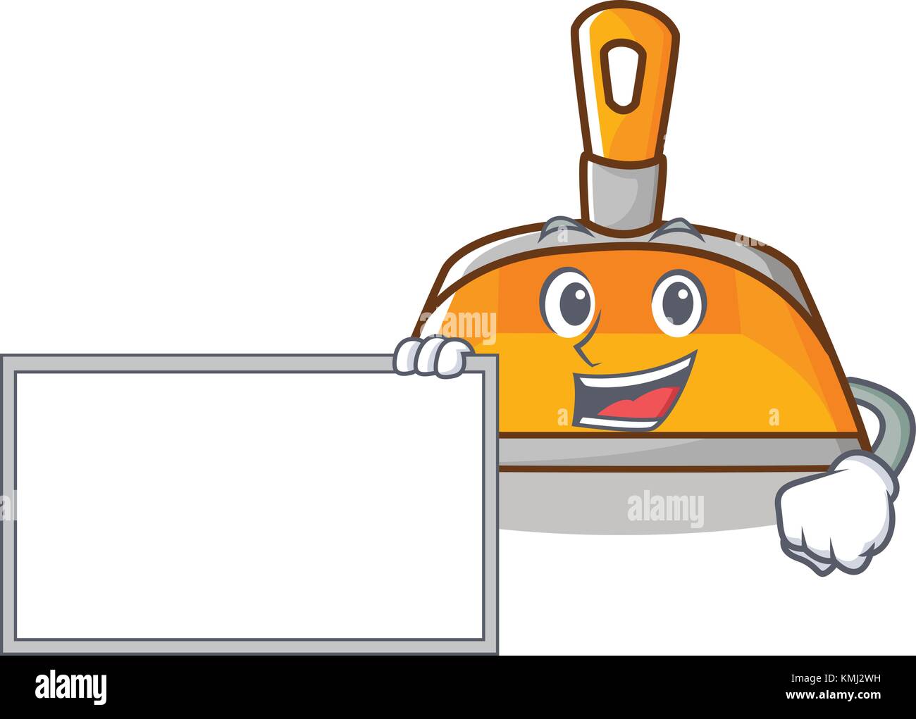 With board dustpan character cartoon style Stock Vector Image & Art - Alamy