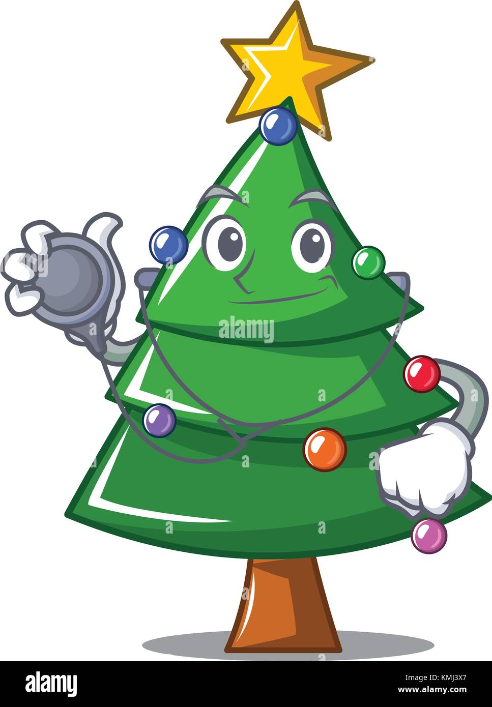Doctor Christmas tree character cartoon Stock Vector Image & Art - Alamy