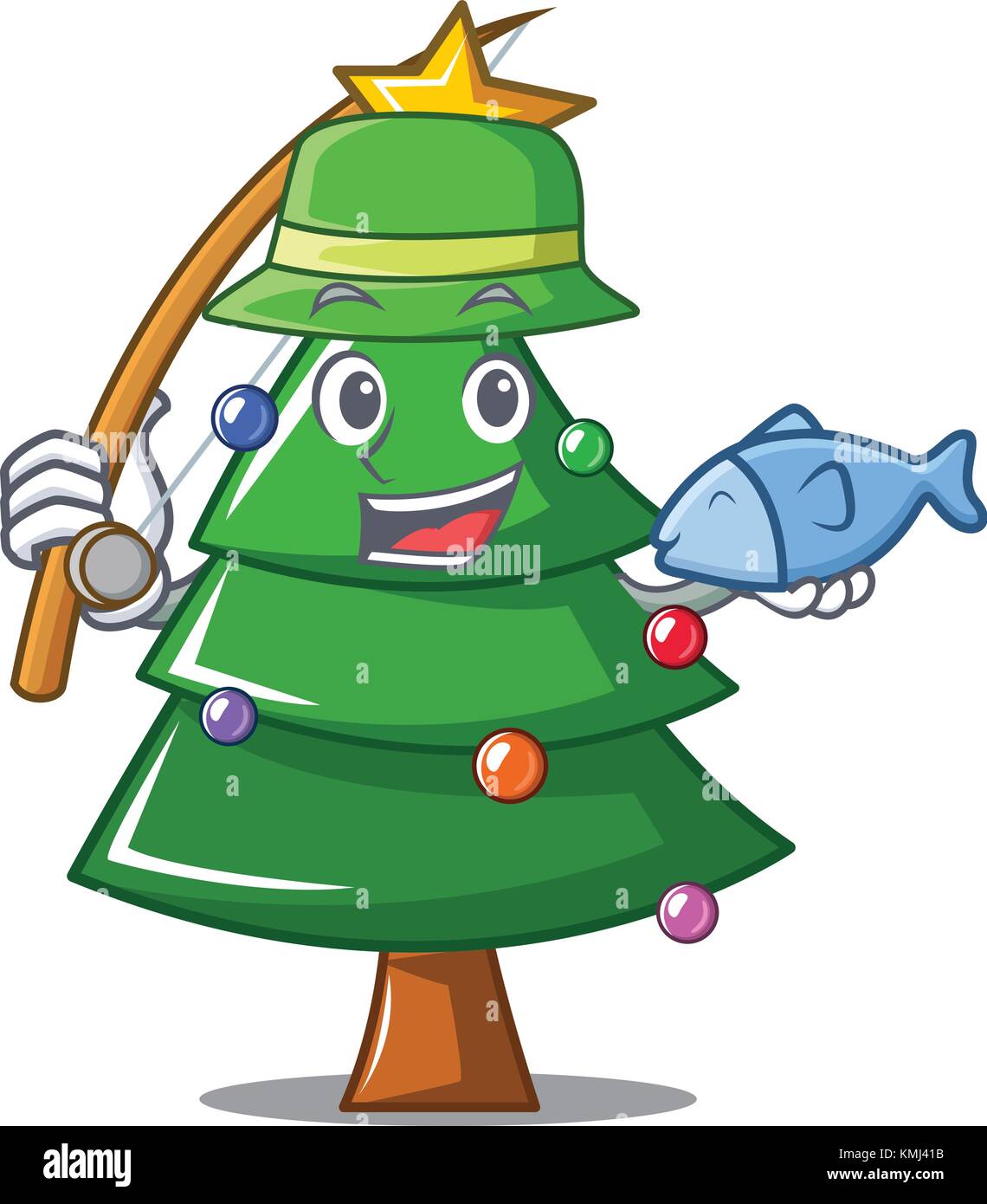 Fish christmas tree Stock Vector Images - Alamy