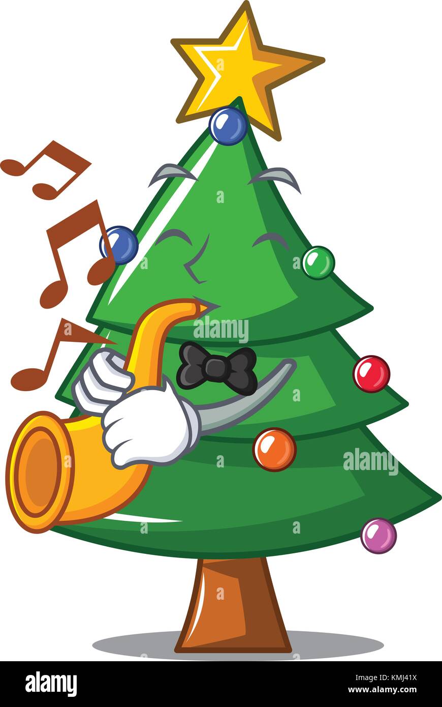 Christmas bugle Stock Vector Images - Alamy