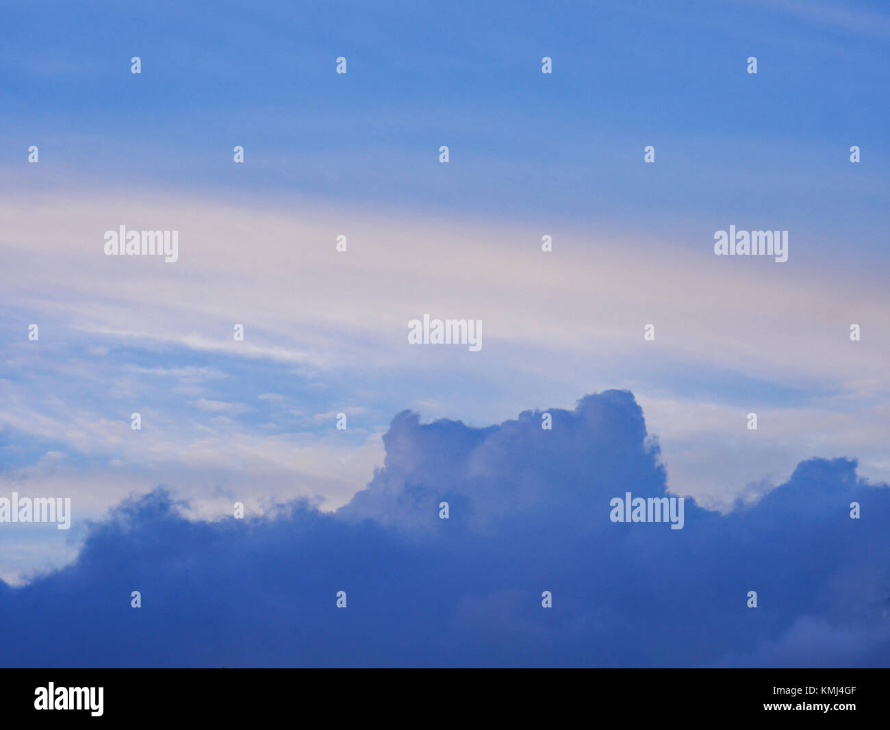 cloudy beautiful blue sky background Stock Photo - Alamy