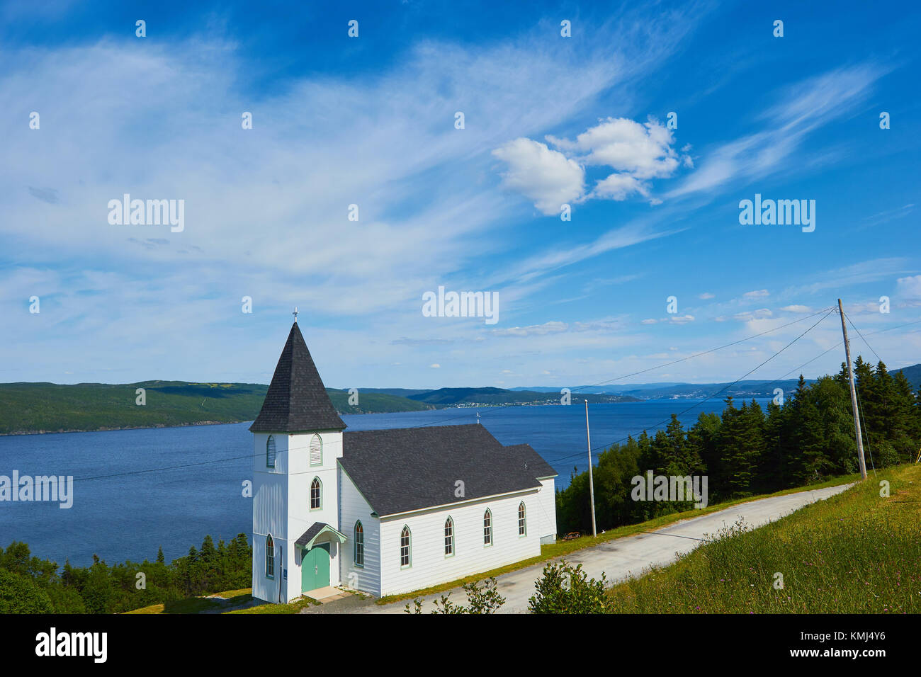 Wooden church, Newfoundland, Canada Stock Photo - Alamy