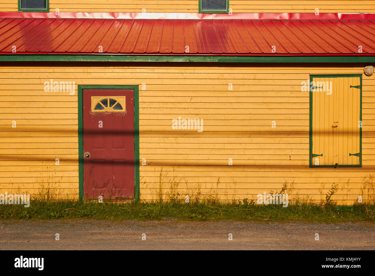 Colourful traditional timber building, Canada Stock Photo - Alamy