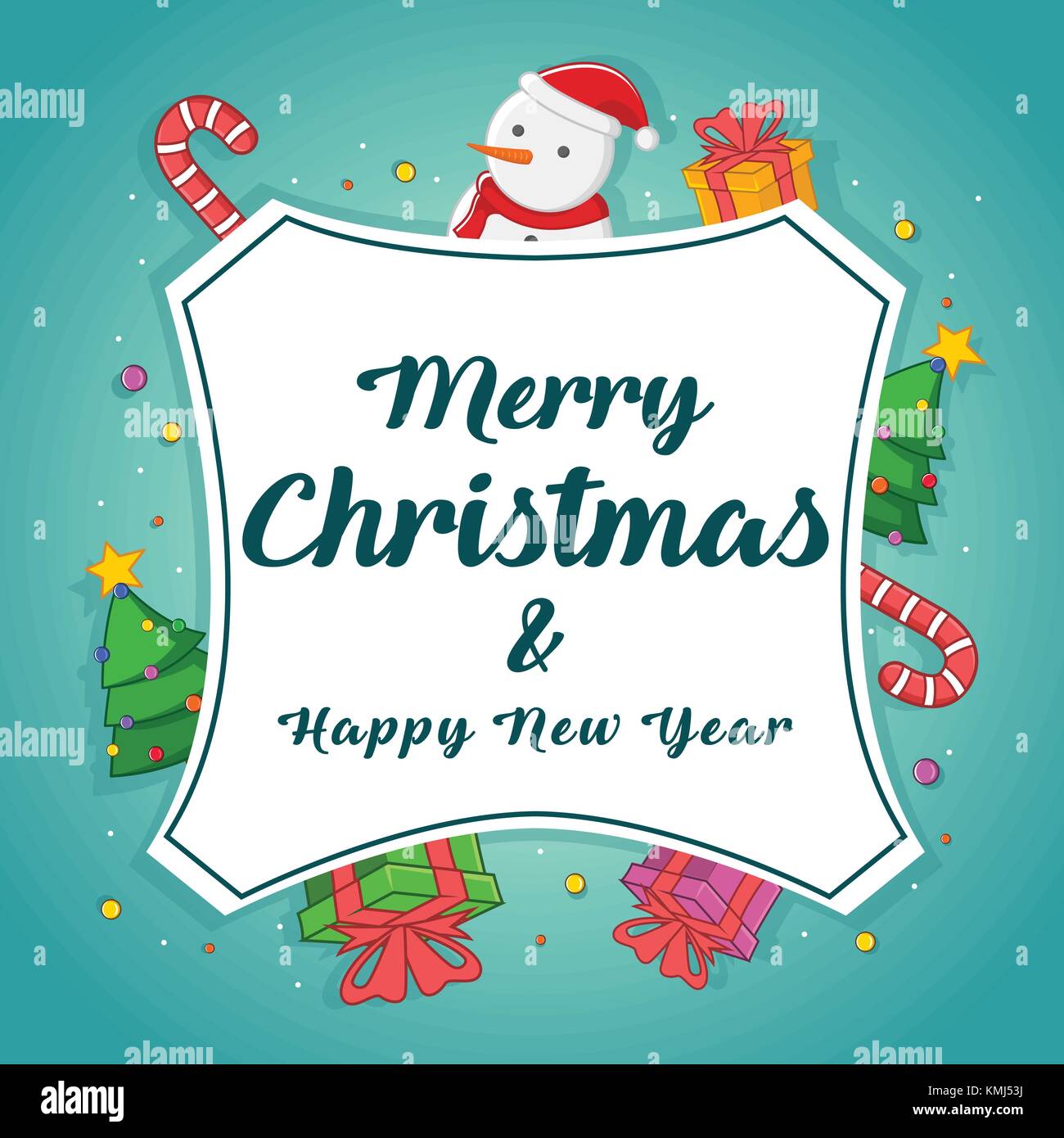 Greeting card of Christmas theme Stock Vector Image & Art - Alamy