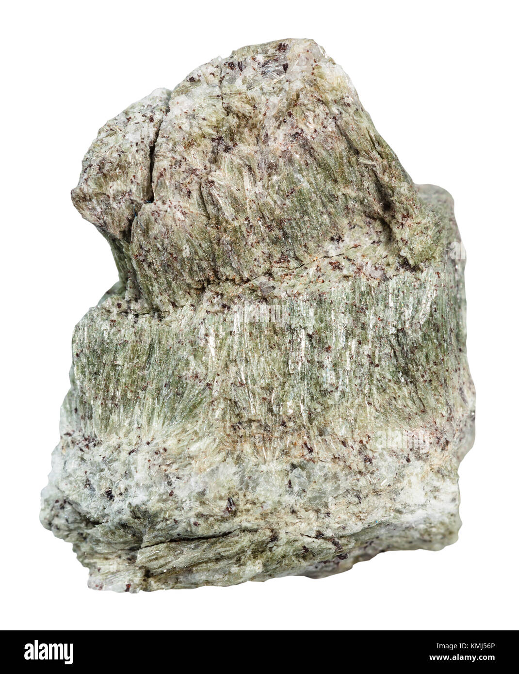 macro shooting of natural mineral rock specimen - richterite stone ...