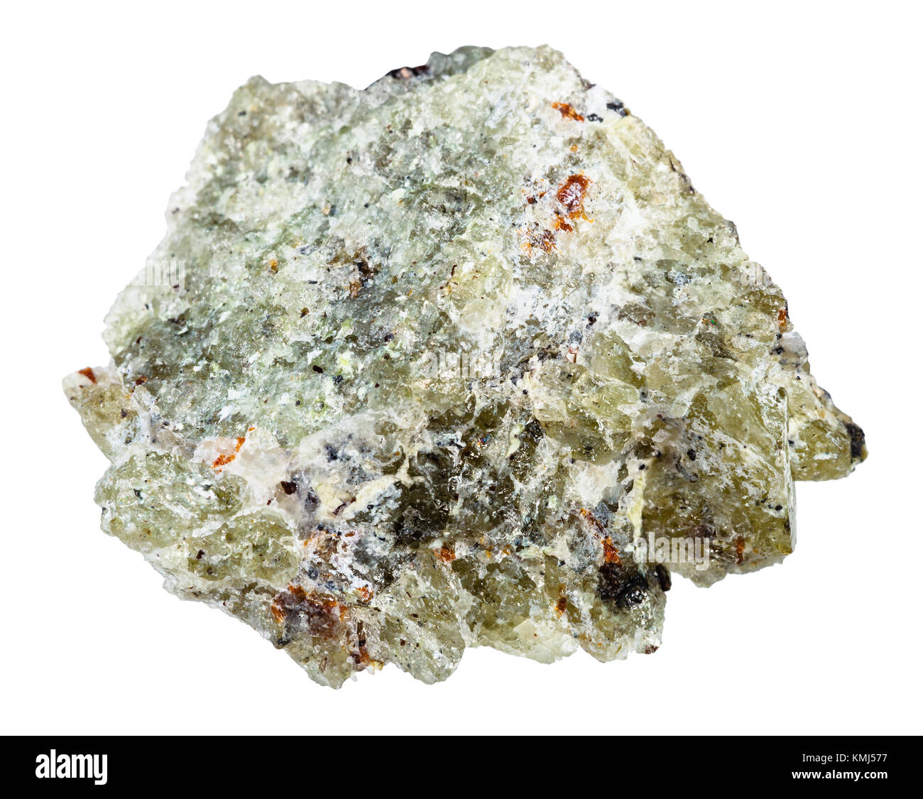 macro shooting of natural mineral rock specimen - rough olivine stone ...