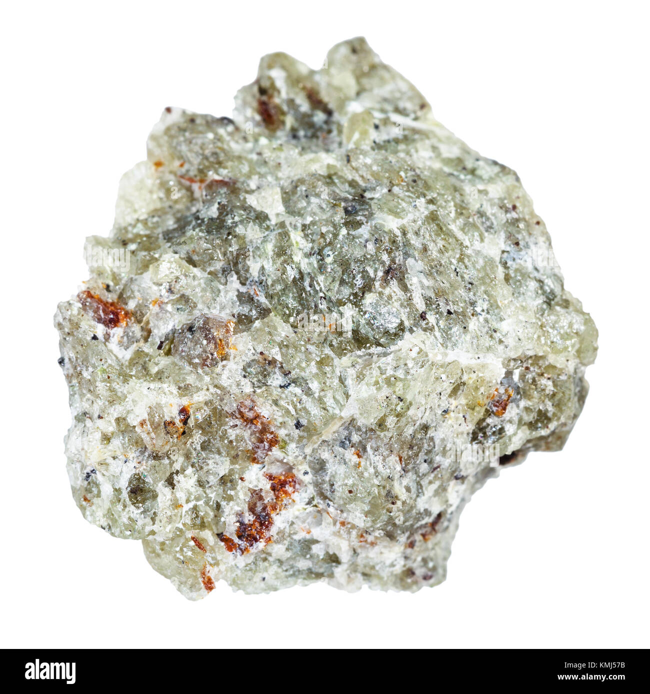 macro shooting of natural mineral rock specimen - raw olivine stone ...