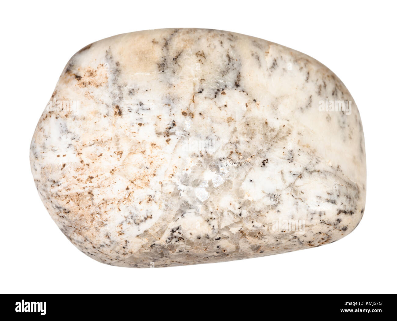 macro shooting of natural mineral rock specimen - pebble of Albite ...