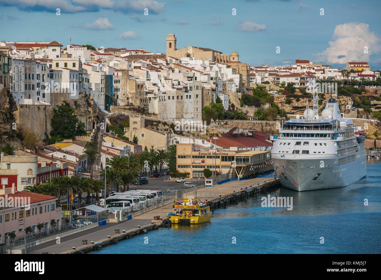 Port of mao minorca hi-res stock photography and images - Alamy